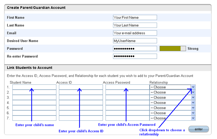 PowerSchool: Parent Logon